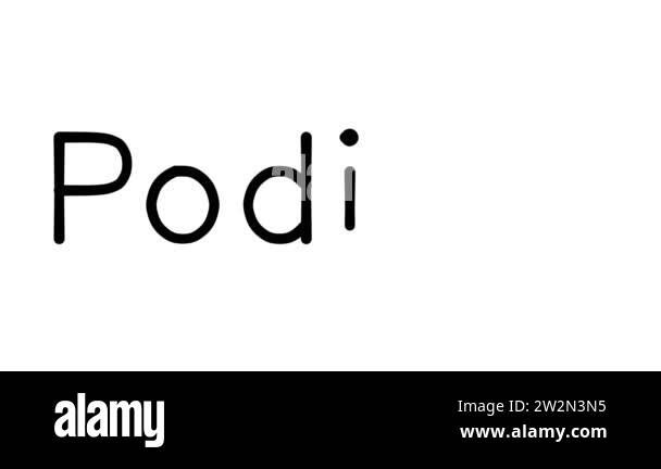 Podium Handwritten Text Animation in Various Sans-Serif Fonts and ...