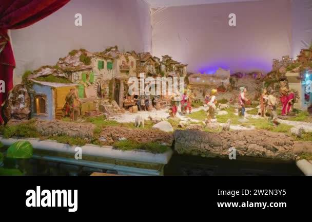 Nativity scene inside catholic church Stock Videos & Footage - HD and ...