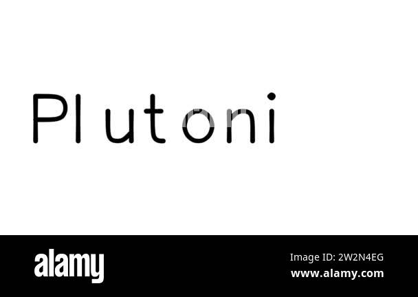 Plutonium Handwritten Text Animation in Various Sans-Serif Fonts and ...