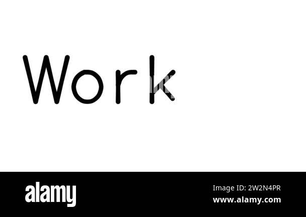 Working Handwritten Text Animation in Various Sans-Serif Fonts and ...