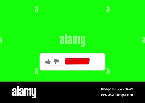 Editorial Footage: Animation of a Subscribe and Likes and Notification ...