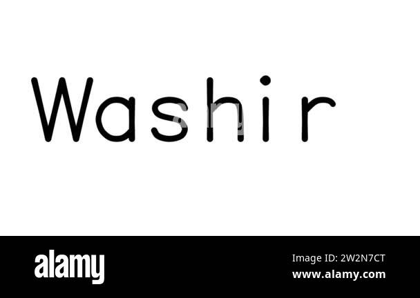 Washing Handwritten Text Animation in Various Sans-Serif Fonts and ...