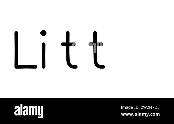 Litter Handwritten Text Animation in Various Sans-Serif Fonts and ...