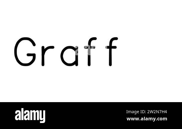 Graffiti Handwritten Text Animation in Various Sans-Serif Fonts and ...
