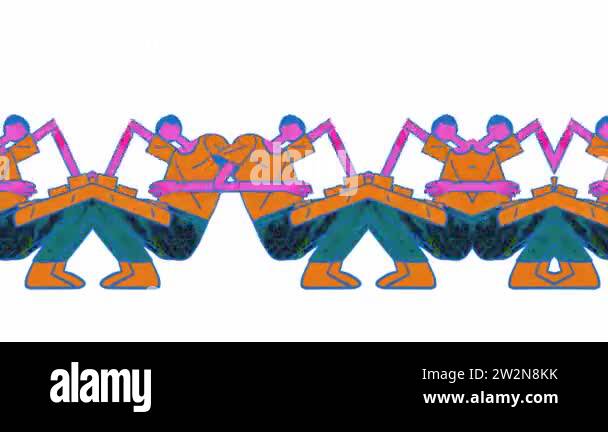 Sarcastic Animation with multiple Dynamic people typing very fast on ...