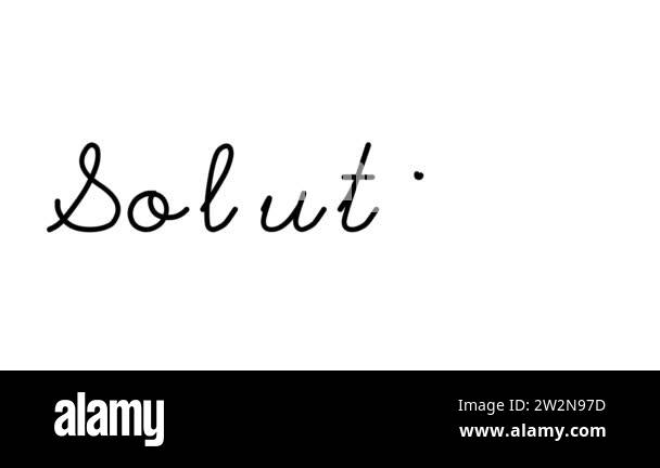 Solution Decorative Handwriting Animation in Six Cursive and Gothic ...