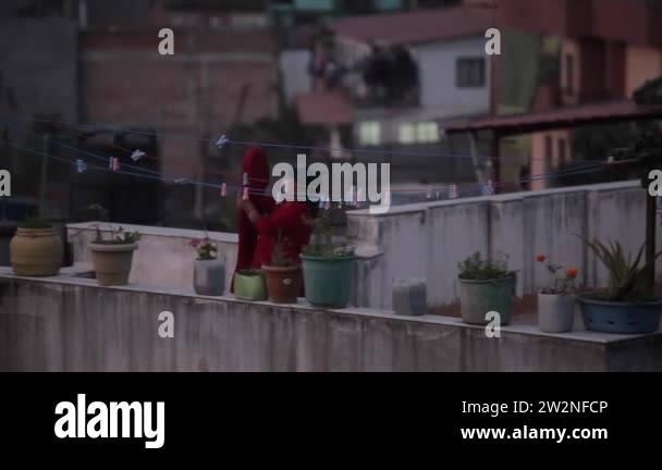 Nepal kathmandu woman washing clothes Stock Videos & Footage - HD and ...