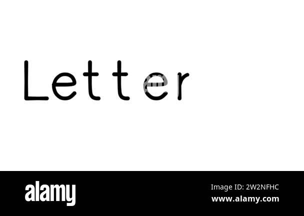 Lettering Handwritten Text Animation in Various Sans-Serif Fonts and ...