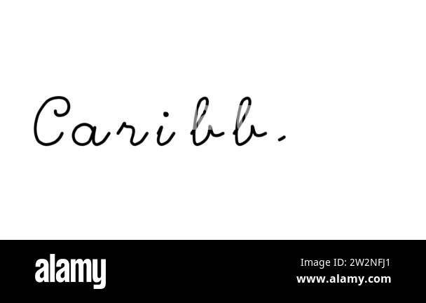 Caribbean Decorative Handwriting Animation in Six Cursive and Gothic ...