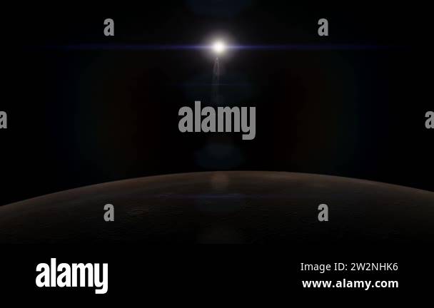 Interstellar space travel universe. 4K 3D animation in outer space ...