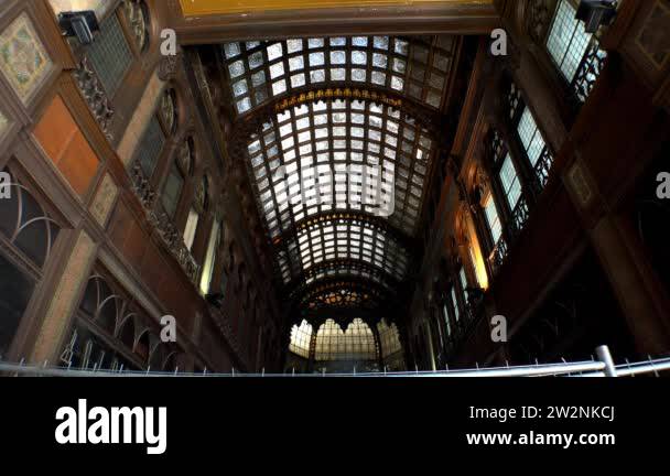 Ancient wooden arched ceiling. Shot in 4K, UHD Stock Video Footage - Alamy