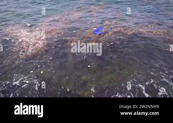 Plastic Pollution In The Worlds Oceans A Large Amount Of Debris Floats