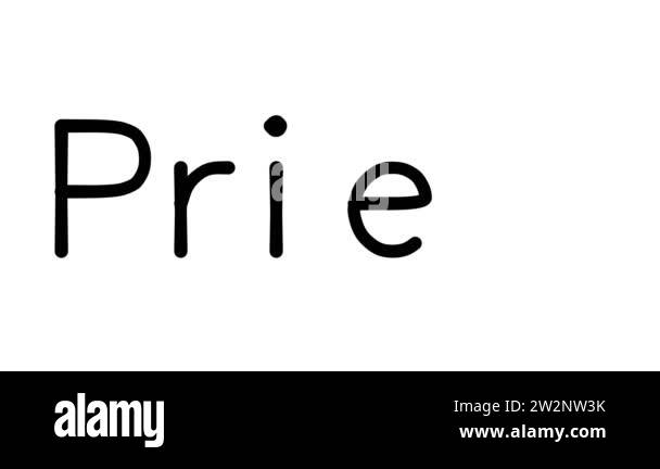 Priest Handwritten Text Animation in Various Sans-Serif Fonts and ...