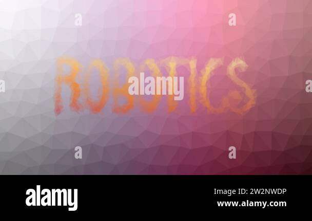 Robotics dissolving weird tessellation looping pulsing polygons Stock ...