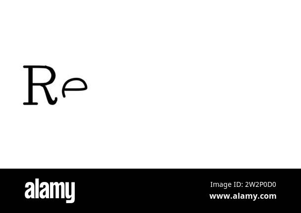 Resistor Animated Handwriting Text in Serif Fonts and Weights Stock ...