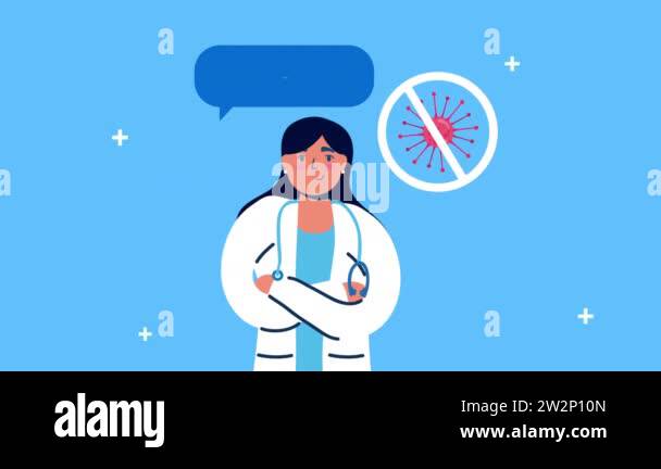 Female doctor stop covid19 signal Stock Videos & Footage - HD and 4K ...