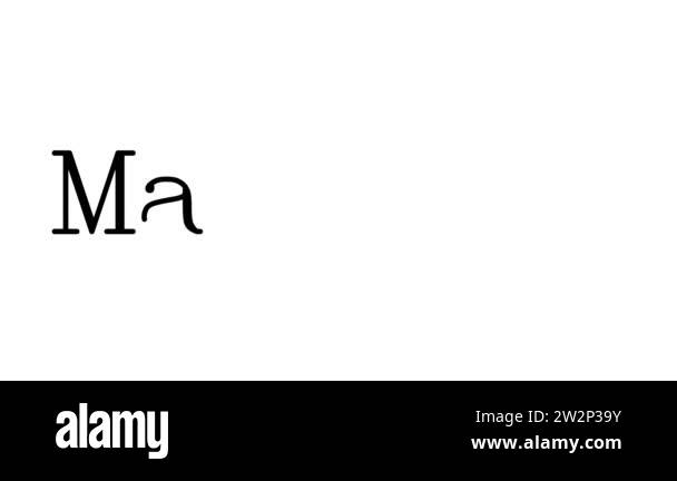 Mammoth Animated Handwriting Text in Serif Fonts and Weights Stock ...