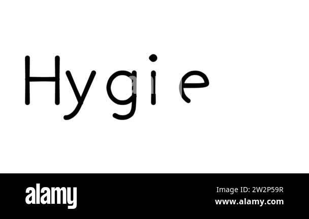 Hygiene Handwritten Text Animation in Various Sans-Serif Fonts and ...