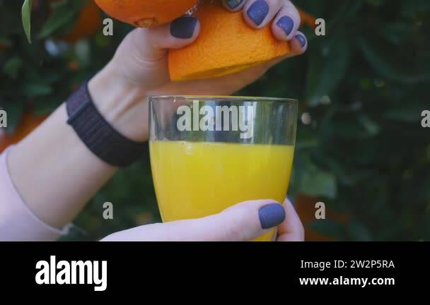 Womans hand squeezing orange Stock Videos & Footage - HD and 4K Video ...