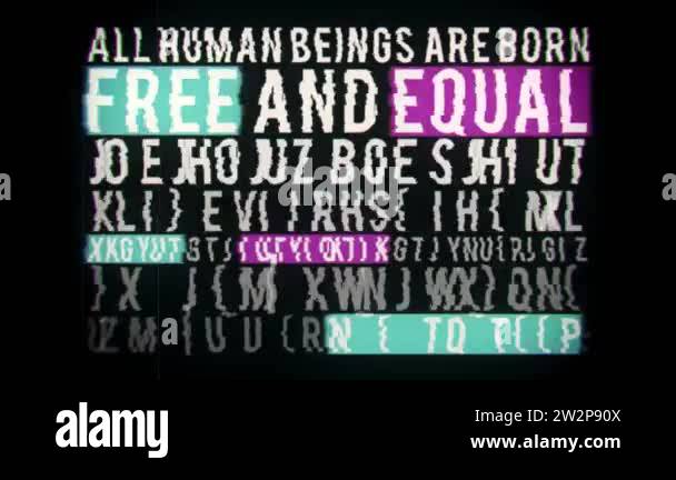 United Nations Universal Declaration Of Human Rights Animation/ 4k ...