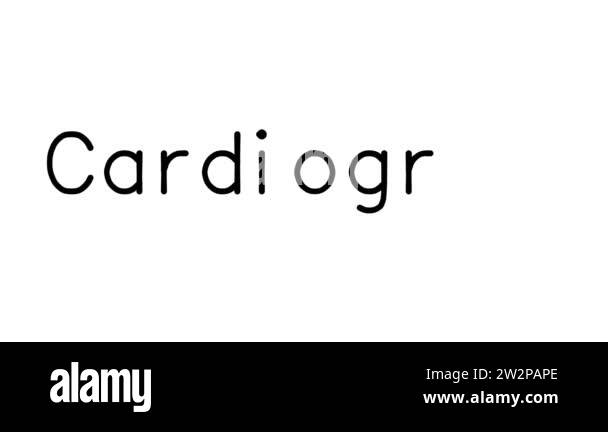 Cardiogram Handwritten Text Animation in Various Sans-Serif Fonts and ...