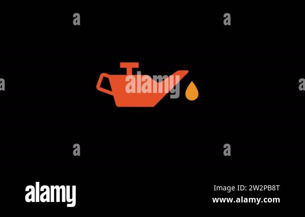 Engine oil icon animation - Vector art .4K video.Simple motion ...