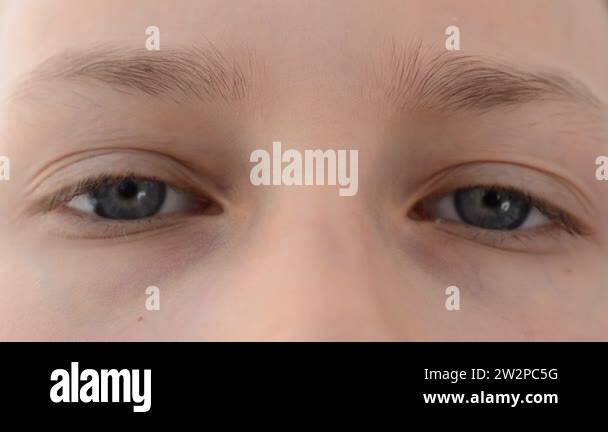 Girl teenager, shooting of a look. Shooting of female eyes Stock Video ...