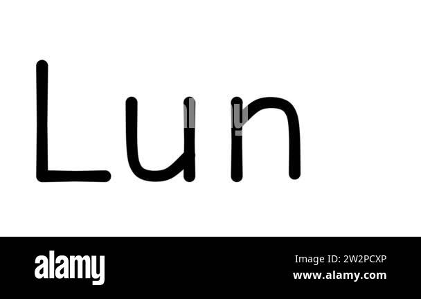 Luna Handwritten Text Animation in Various Sans-Serif Fonts and Weights ...