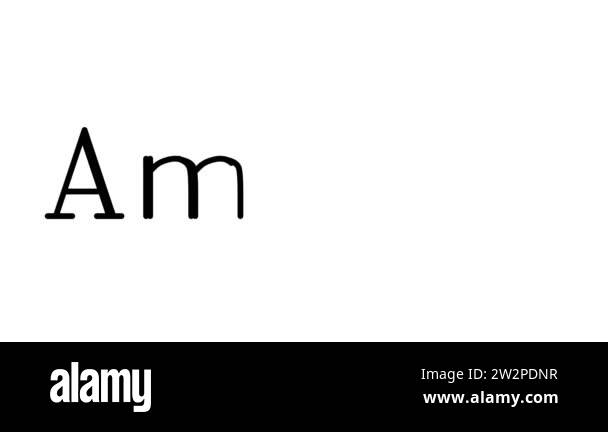 Amazon Animated Handwriting Text in Serif Fonts and Weights Stock Video ...