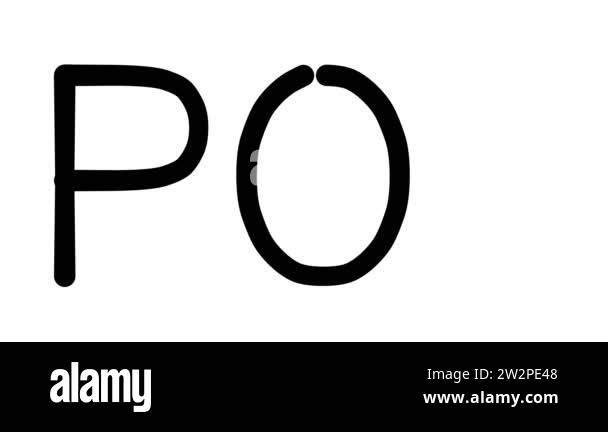 POS Handwritten Text Animation in Various Sans-Serif Fonts and Weights ...