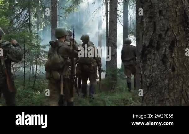 Ww2 wwii soldiers forest war Stock Videos & Footage - HD and 4K Video ...