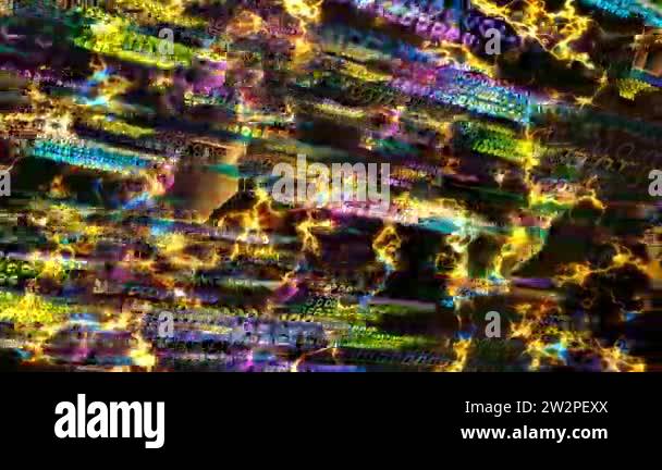 Quantum computer futuristic technology digital holographic process and ...