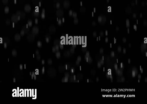 Real rain natural drops falling or snow 4K alpha channel footage. Heavy ...