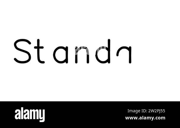 Standard Handwritten Text Animation in Various Sans-Serif Fonts and ...