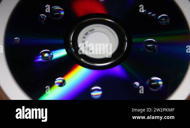 DVD reflects all colors of the rainbow when moving Stock Video Footage ...