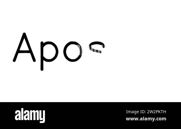 Apostle Handwritten Text Animation in Various Sans-Serif Fonts and ...