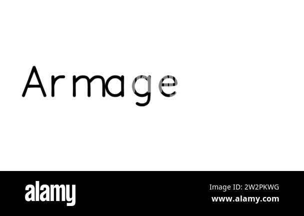 Armageddon Handwritten Text Animation in Various Sans-Serif Fonts and ...