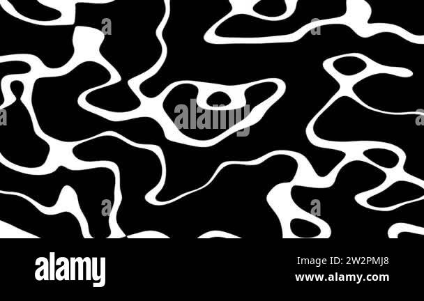 Abstract CGI motion graphics and animated background with moving black ...
