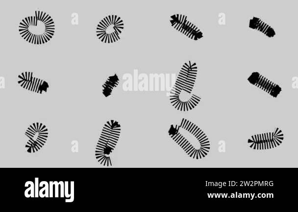 Messed lines movement. Graphic silhouettes pattern. Flickering animated ...