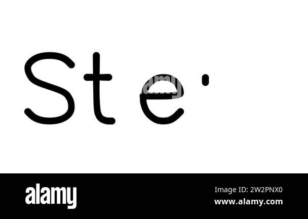 Stern Handwritten Text Animation in Various Sans-Serif Fonts and ...