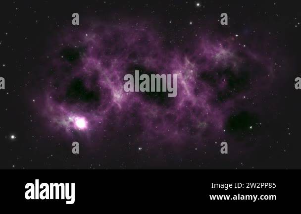 Cosmos Space Video Background Animation with Nebulas and Stars Stock ...