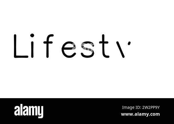Lifestyle Handwritten Text Animation in Various Sans-Serif Fonts and ...