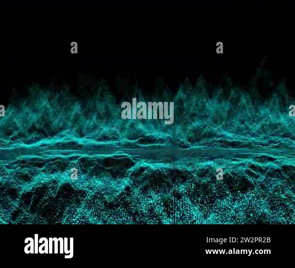 4k Abstract Dark Background With Moving Loop And Flicker Particlesmotion Graphic Backdrop Of
