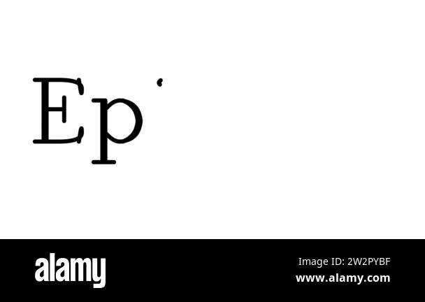 Epistle Animated Handwriting Text in Serif Fonts and Weights Stock ...
