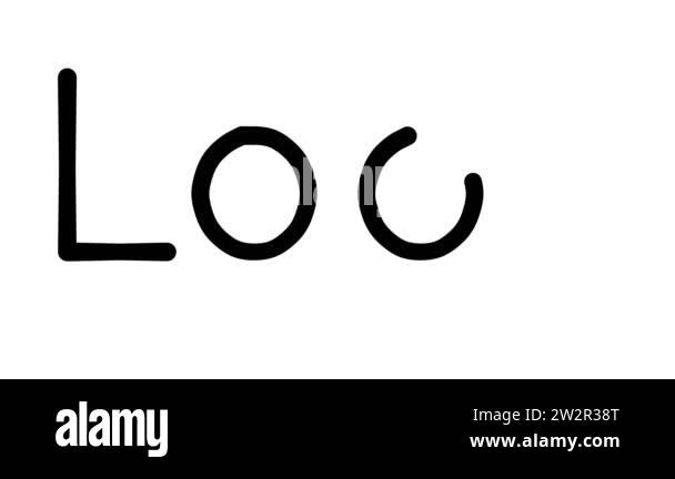 Loop Handwritten Text Animation in Various Sans-Serif Fonts and Weights ...