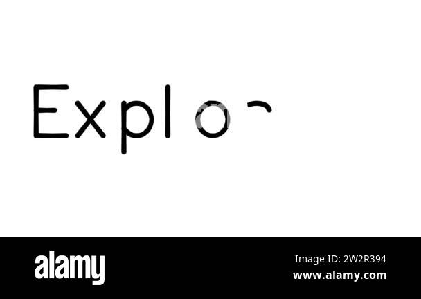 Explosion Handwritten Text Animation in Various Sans-Serif Fonts and ...