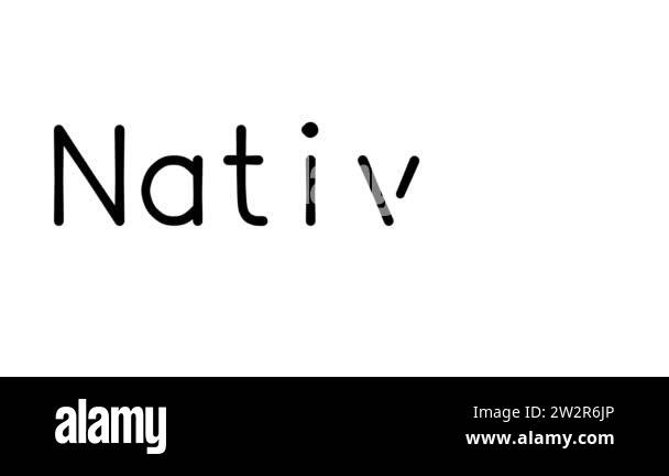 Nativity Handwritten Text Animation in Various Sans-Serif Fonts and ...
