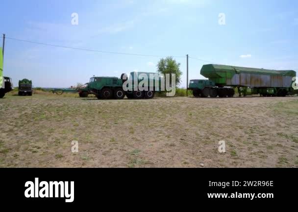 military truck for Soviet intercontinental missiles, military equipment ...