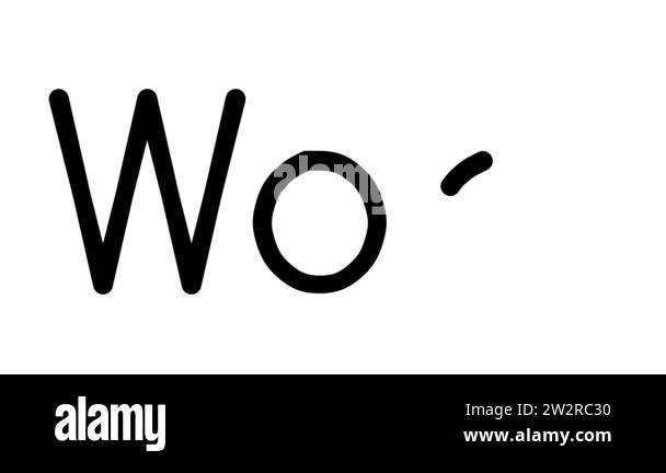 Wool Handwritten Text Animation in Various Sans-Serif Fonts and Weights ...