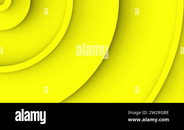 Looping background animation with yellow concentric circles moving from ...